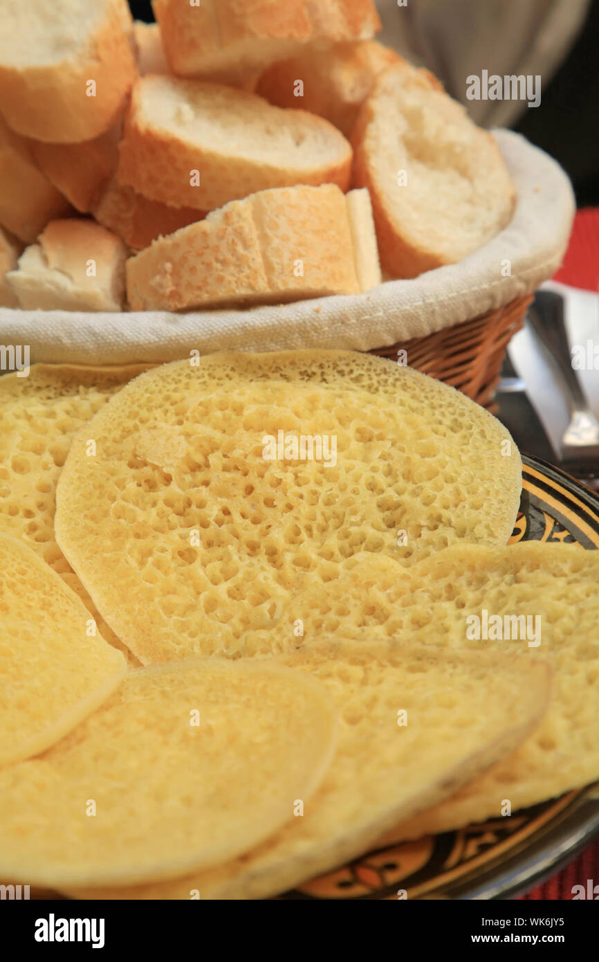 Beghrir Moroccan Pancake and Morning Meal Bread Stock Photo - Alamy