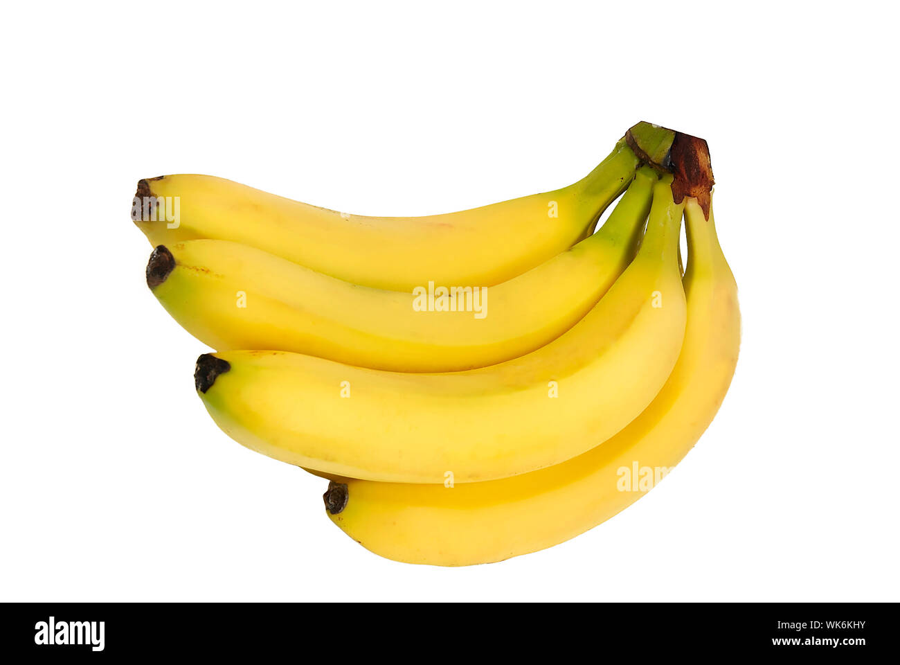 One Banana isolated on white, group Stock Photo - Alamy