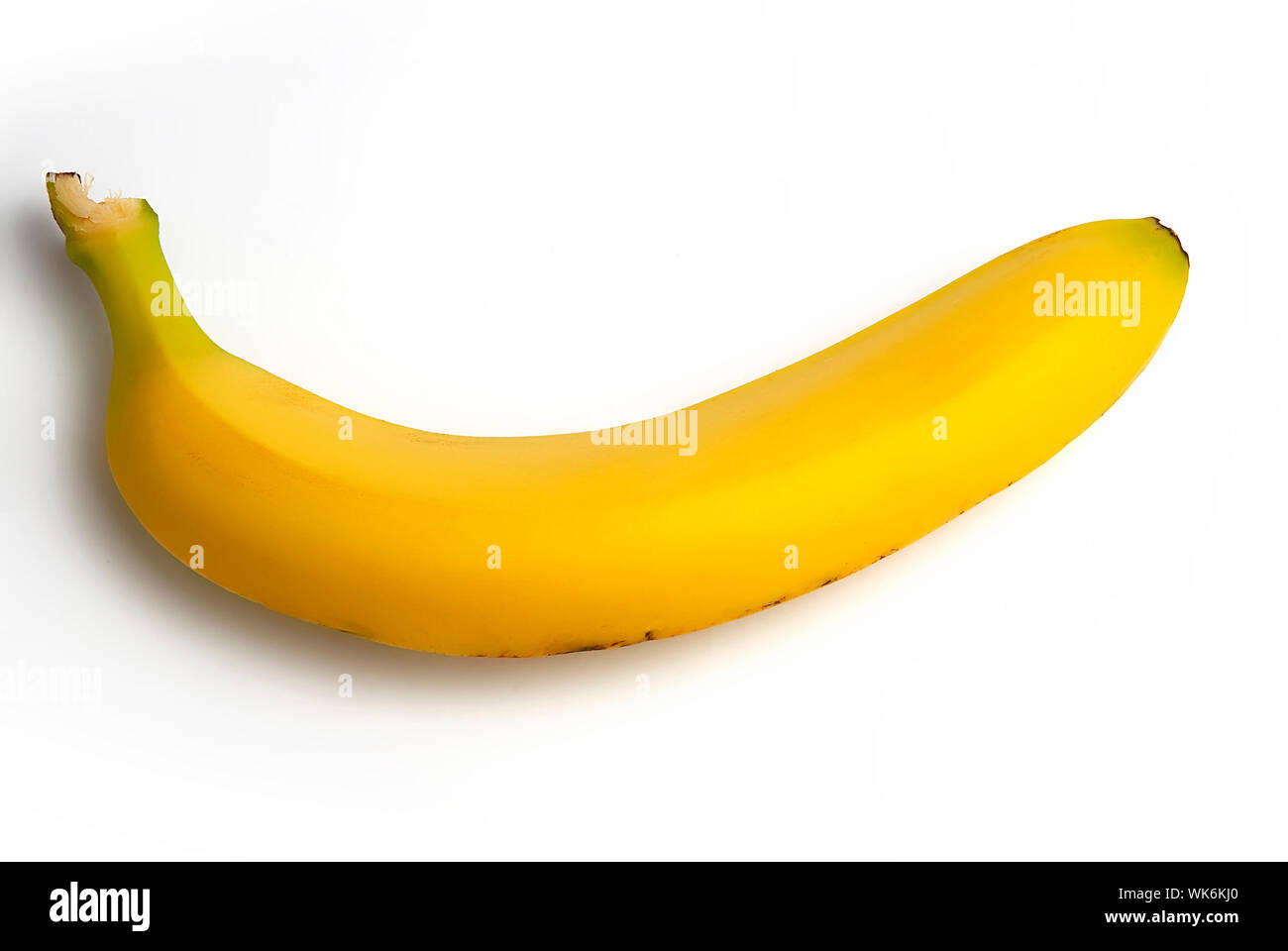 One Bannana isolated on white Stock Photo - Alamy
