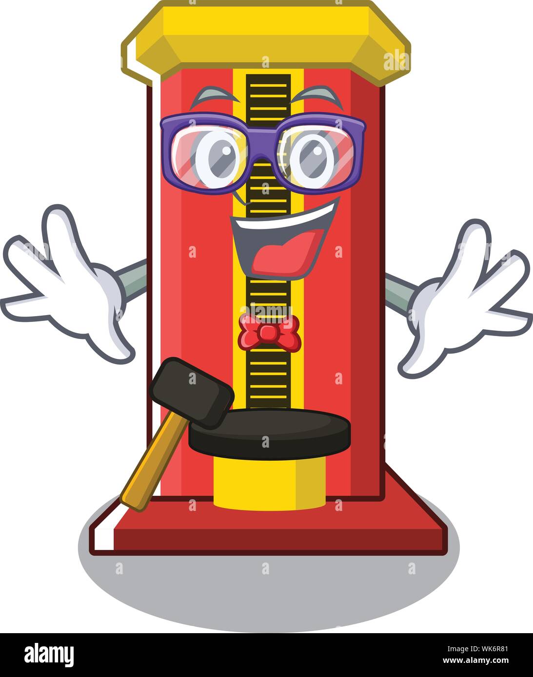 Geek hammer game machine in the cartoon Stock Vector Image & Art - Alamy