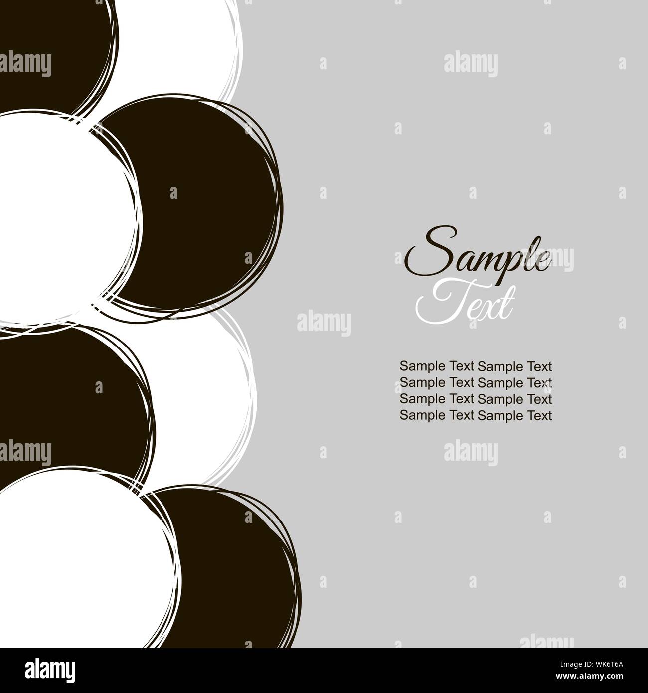 Doodle pattern for printing. Round doodle patterns. Background for your ...
