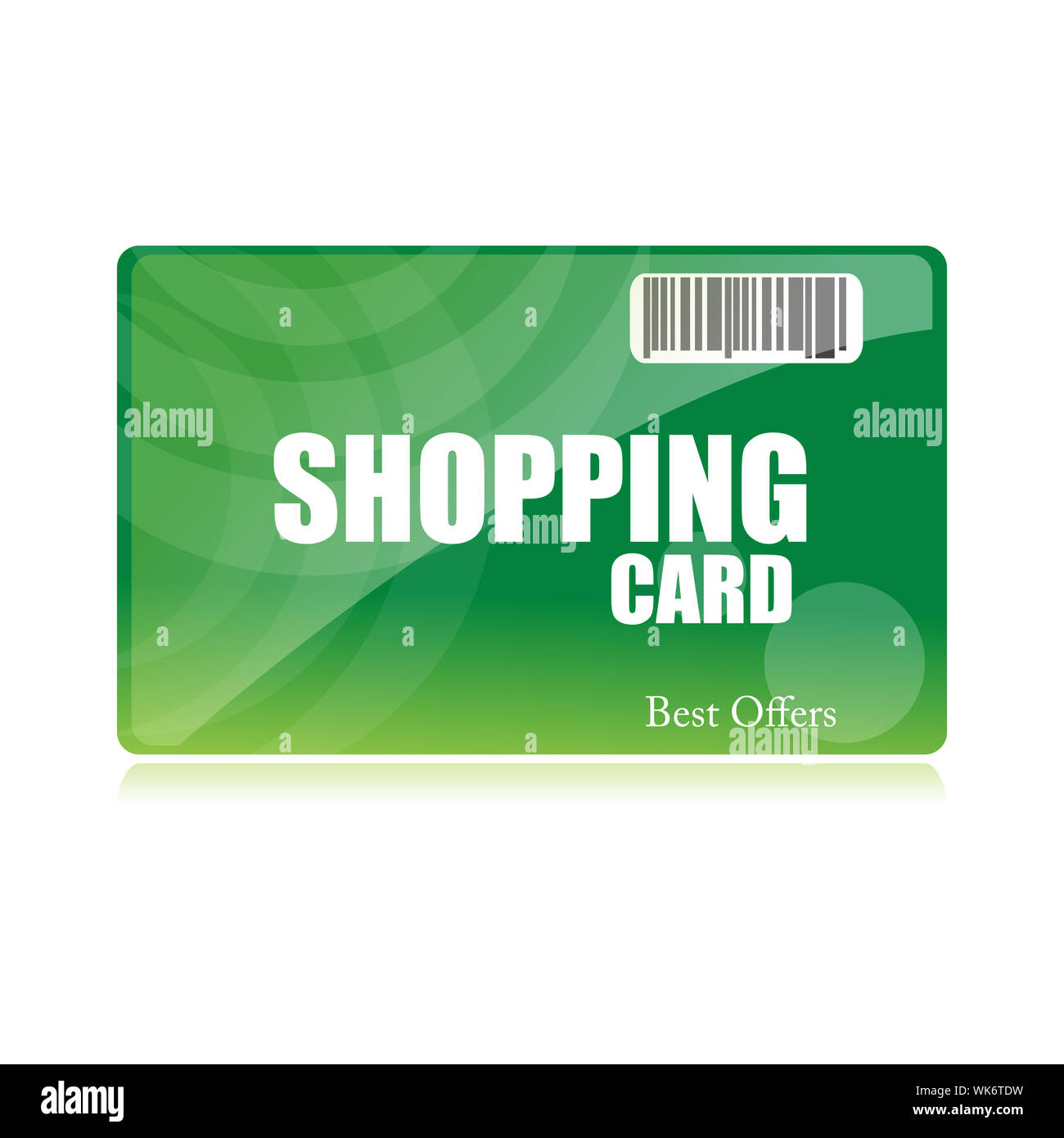 illustration of shopping card on isolated background Stock Photo - Alamy