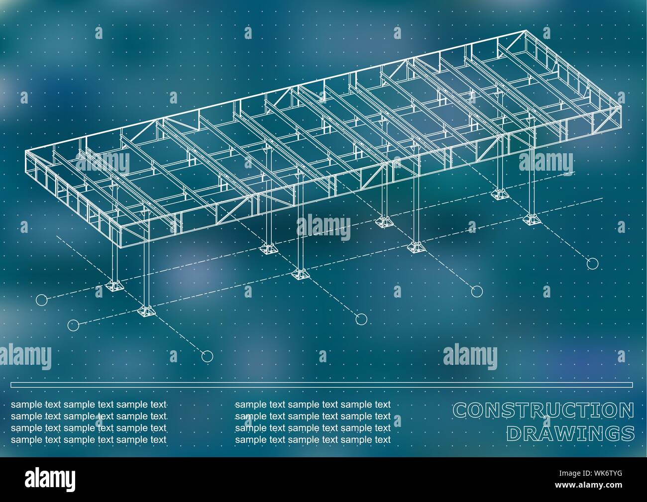Construction beams and columns Stock Vector Images - Alamy