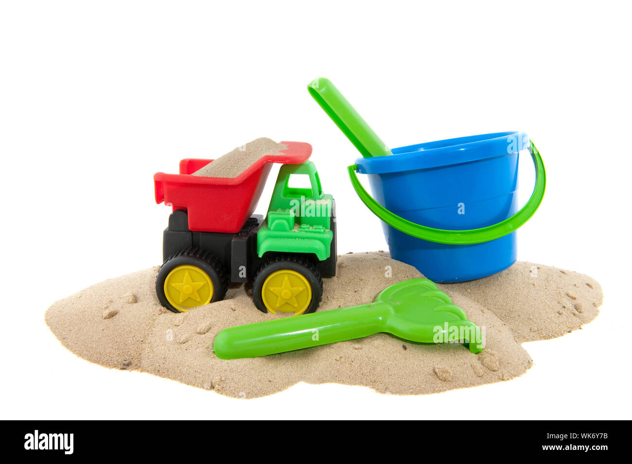 toys in the sand at the beach or the box Stock Photo - Alamy