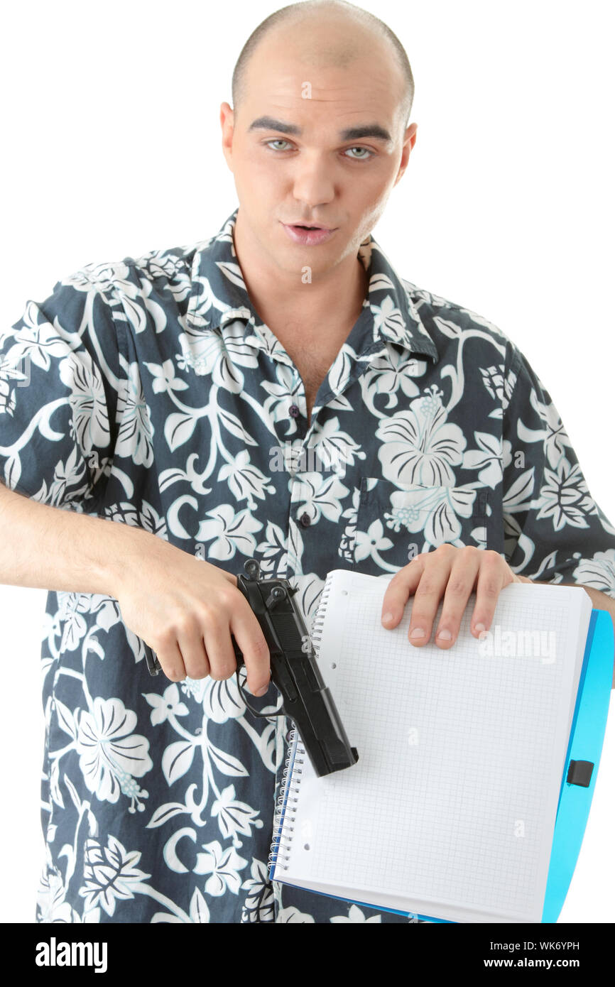 Person holding gun violence sign hi-res stock photography and images ...