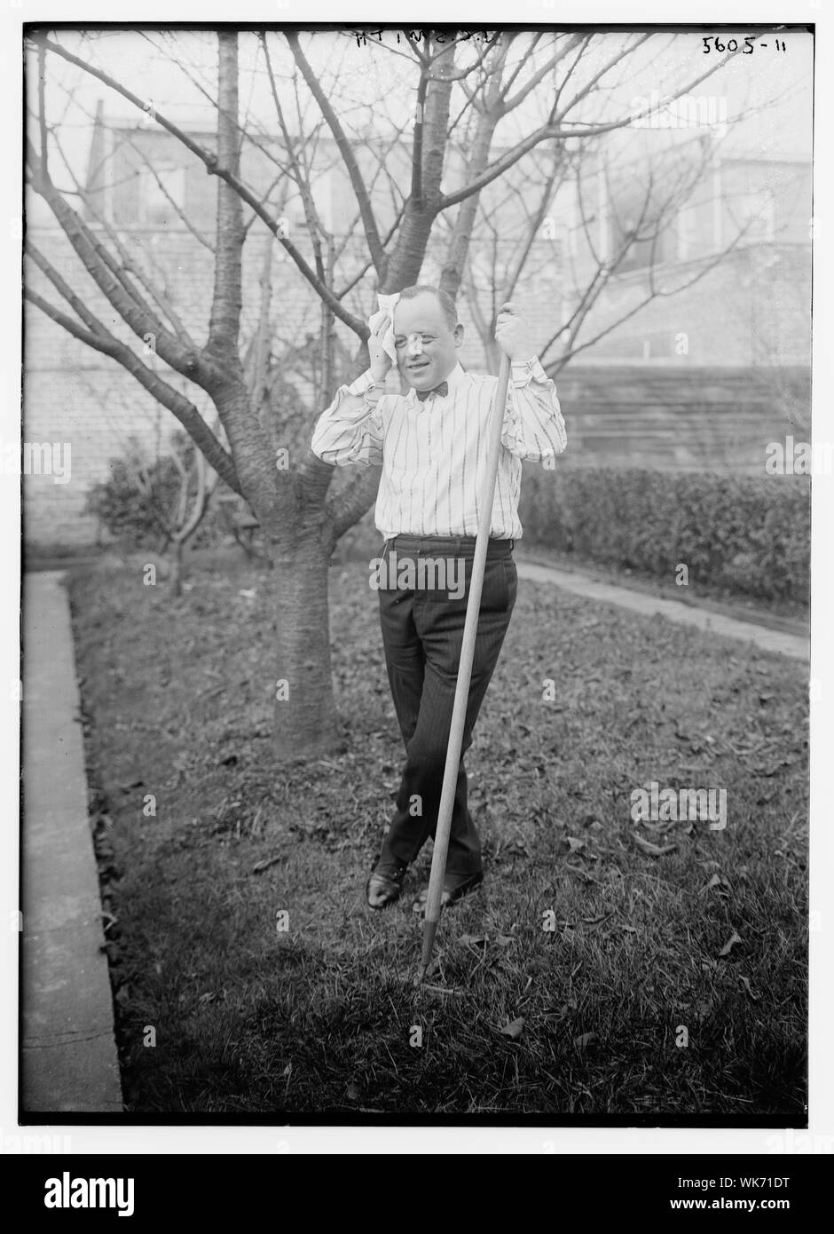 J.C. Smith wiping brow Stock Photo - Alamy