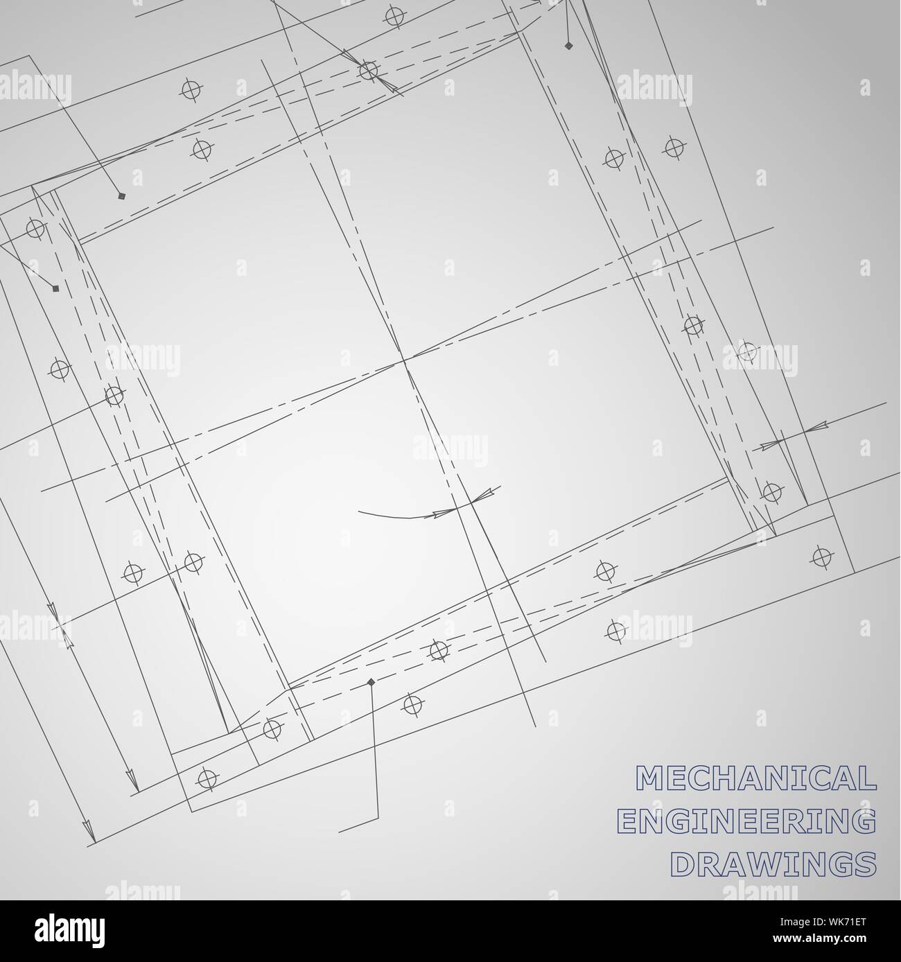 Subject vector gray background. Mechanical engineering elements ...
