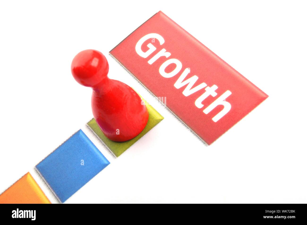 growth word showing financial success business concept Stock Photo - Alamy