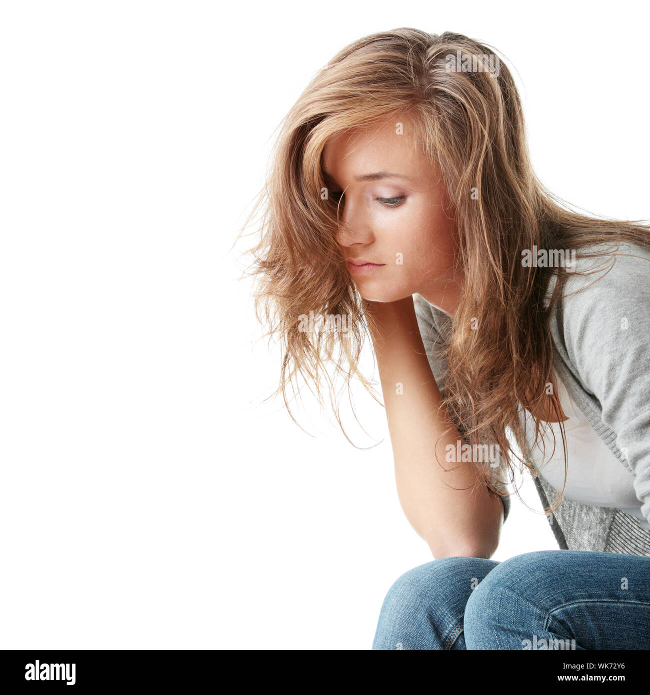 Attractive young woman is disappointed Stock Photo - Alamy