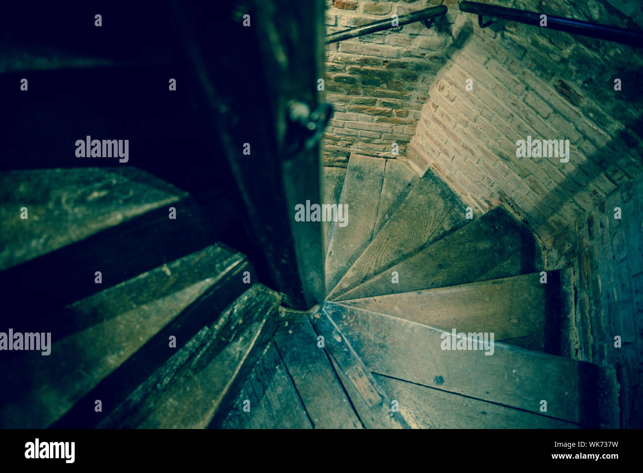 Medieval wooden staircase hi-res stock photography and images - Alamy