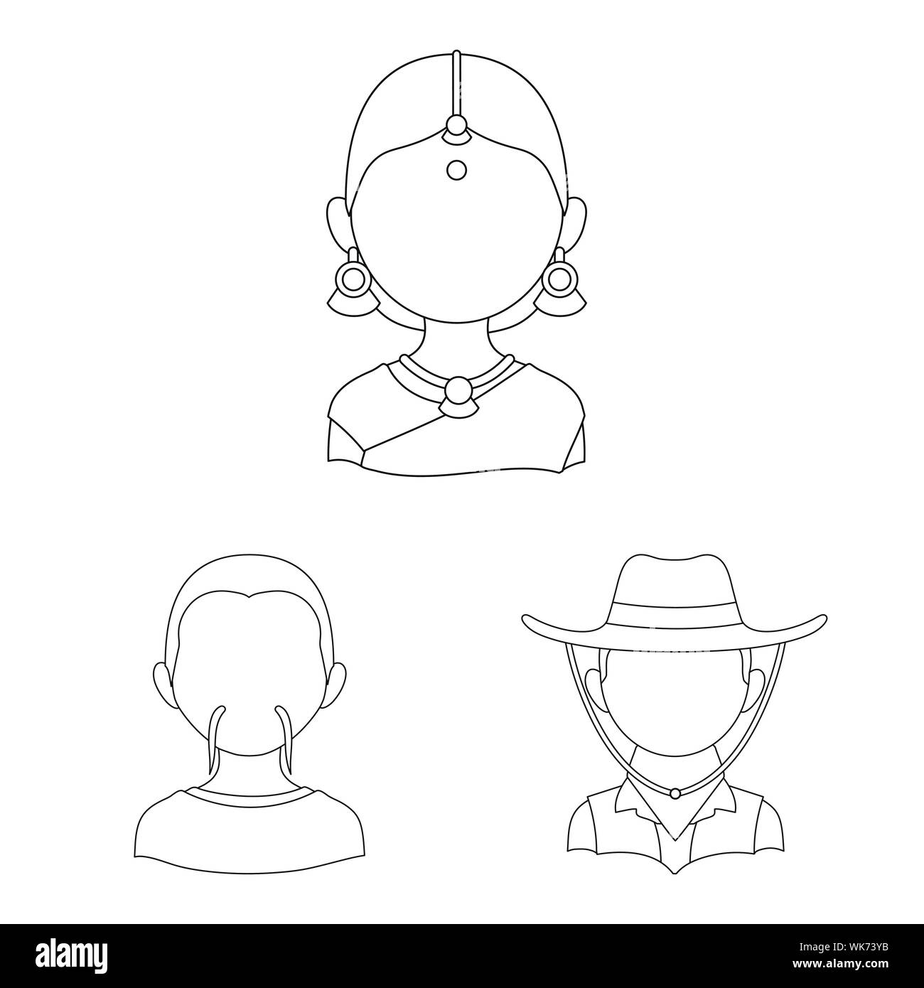 Vector design of imitator and resident symbol. Set of imitator and ...