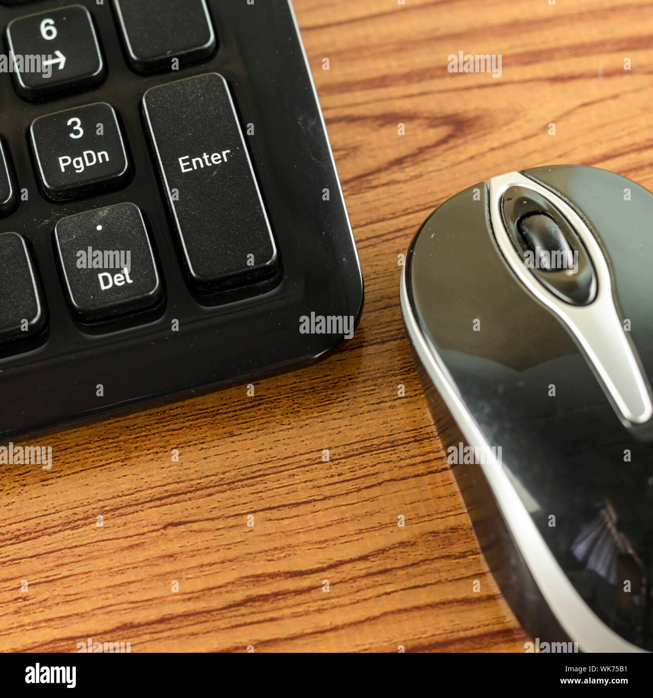 keyboard and wireless mouse computer or laptop Stock Photo - Alamy
