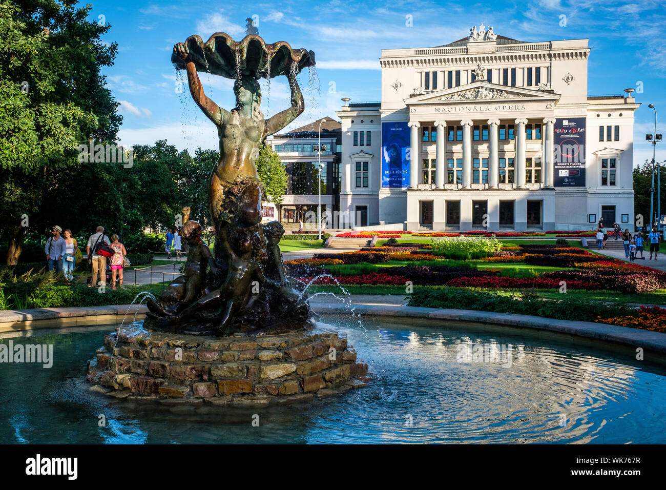 Latvia: Riga. The Latvian National Opera (LNO, Latvijas Nacion&l& opera ...