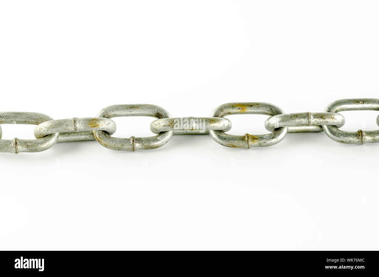 metal chain on a white background Stock Photo - Alamy