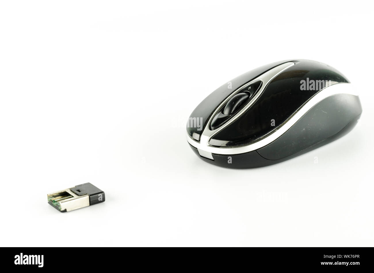 computer wireless mouse on a white background Stock Photo - Alamy