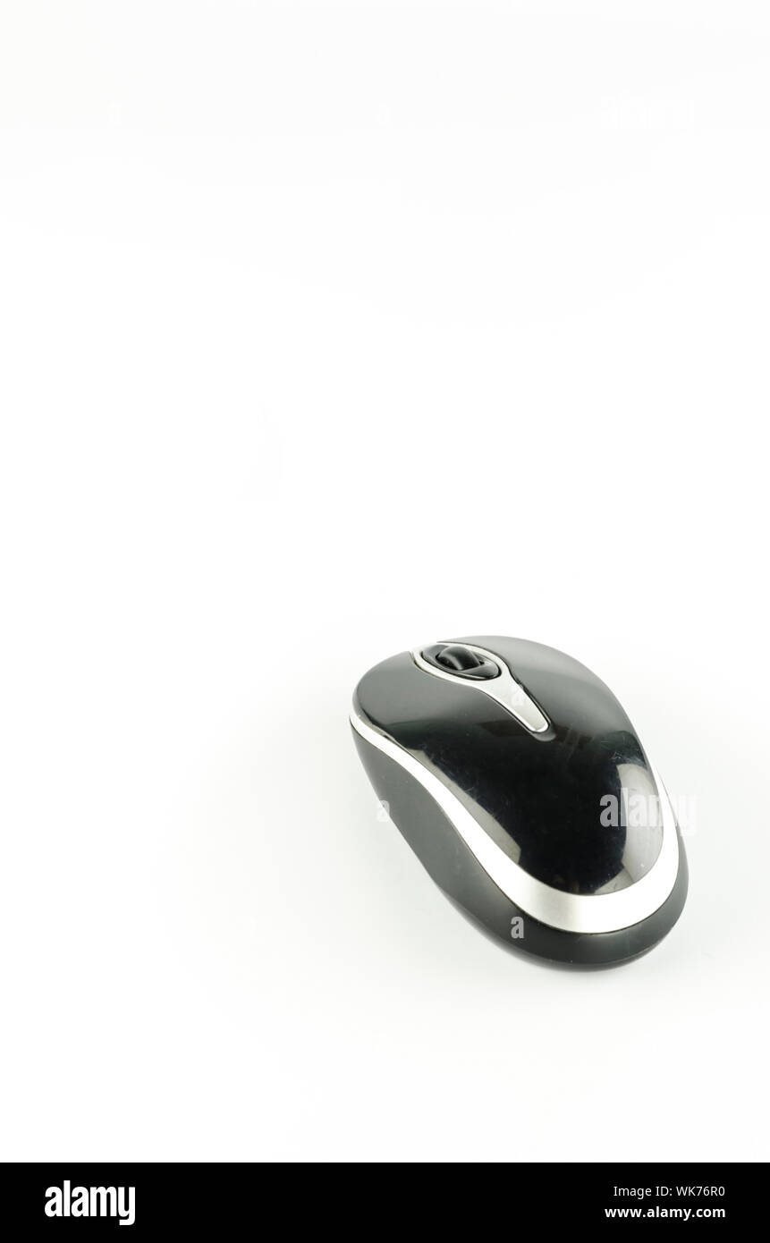 computer wireless mouse on a white background Stock Photo - Alamy