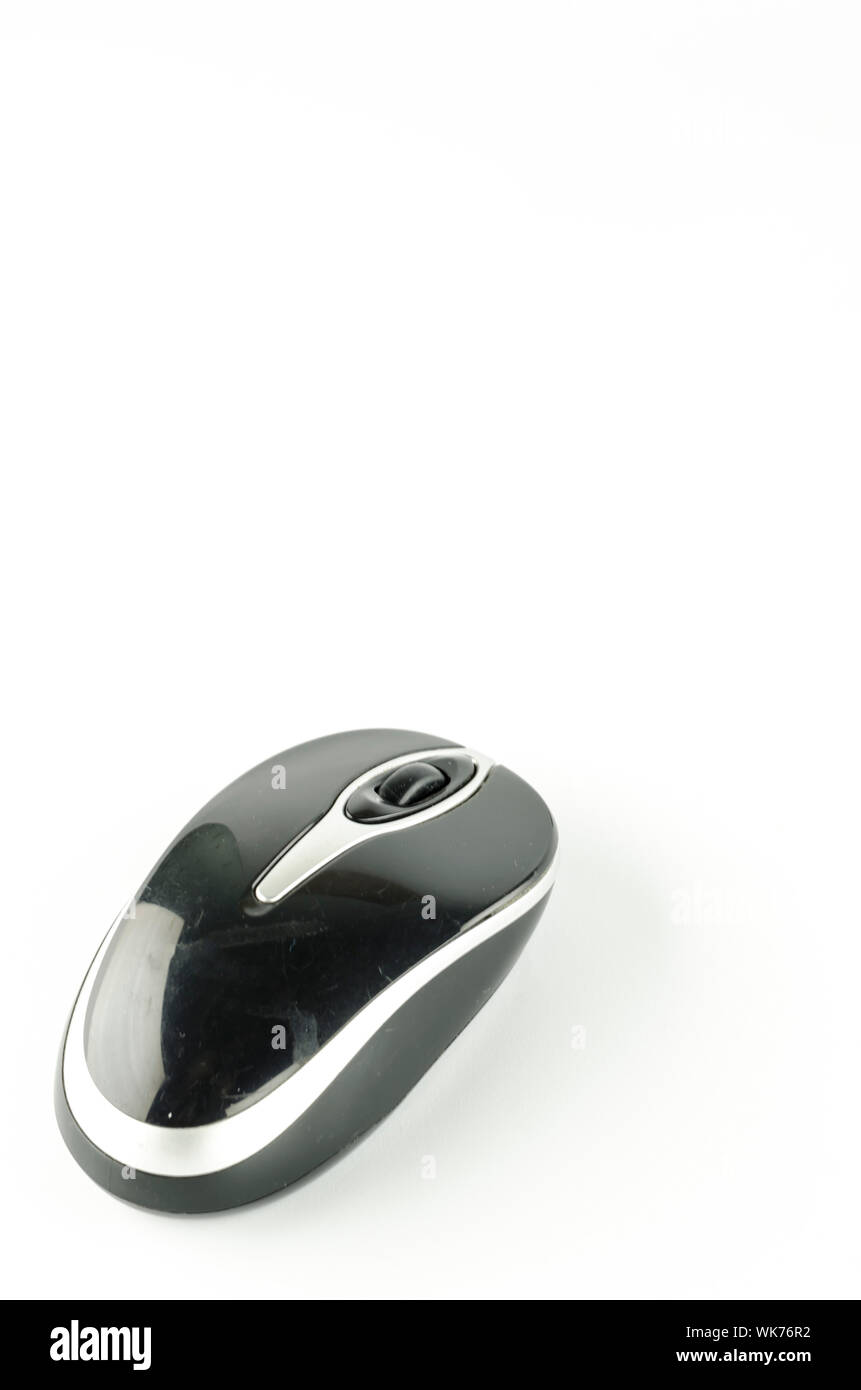 computer wireless mouse on a white background Stock Photo - Alamy