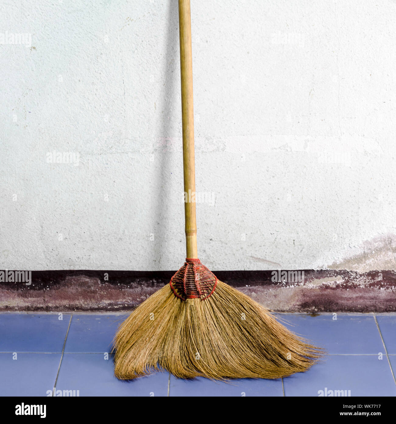 broom for cleaning in house Stock Photo - Alamy