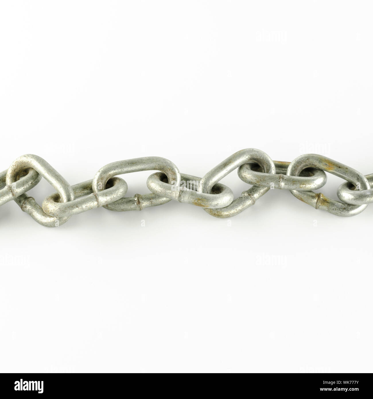 metal chain on a white background Stock Photo - Alamy