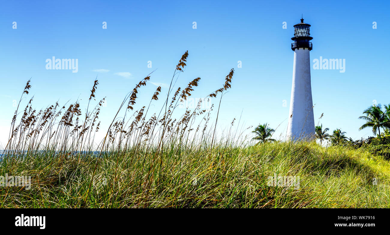 Cape Florida Lighthouse, Key Biscayne, Miami, Florida, USA Stock Photo ...