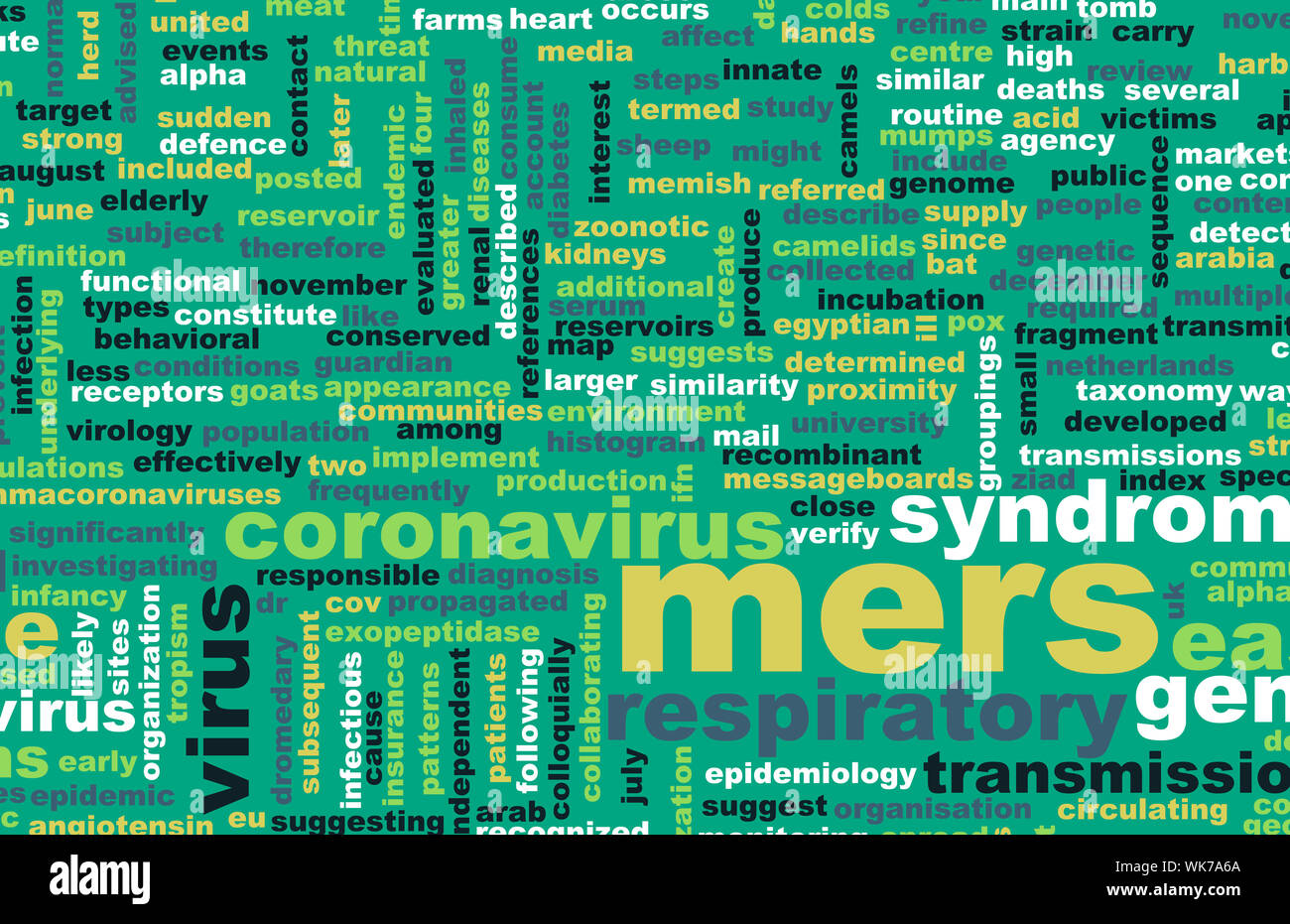 MERS or Middle East Respiratory Syndrome Stock Photo - Alamy