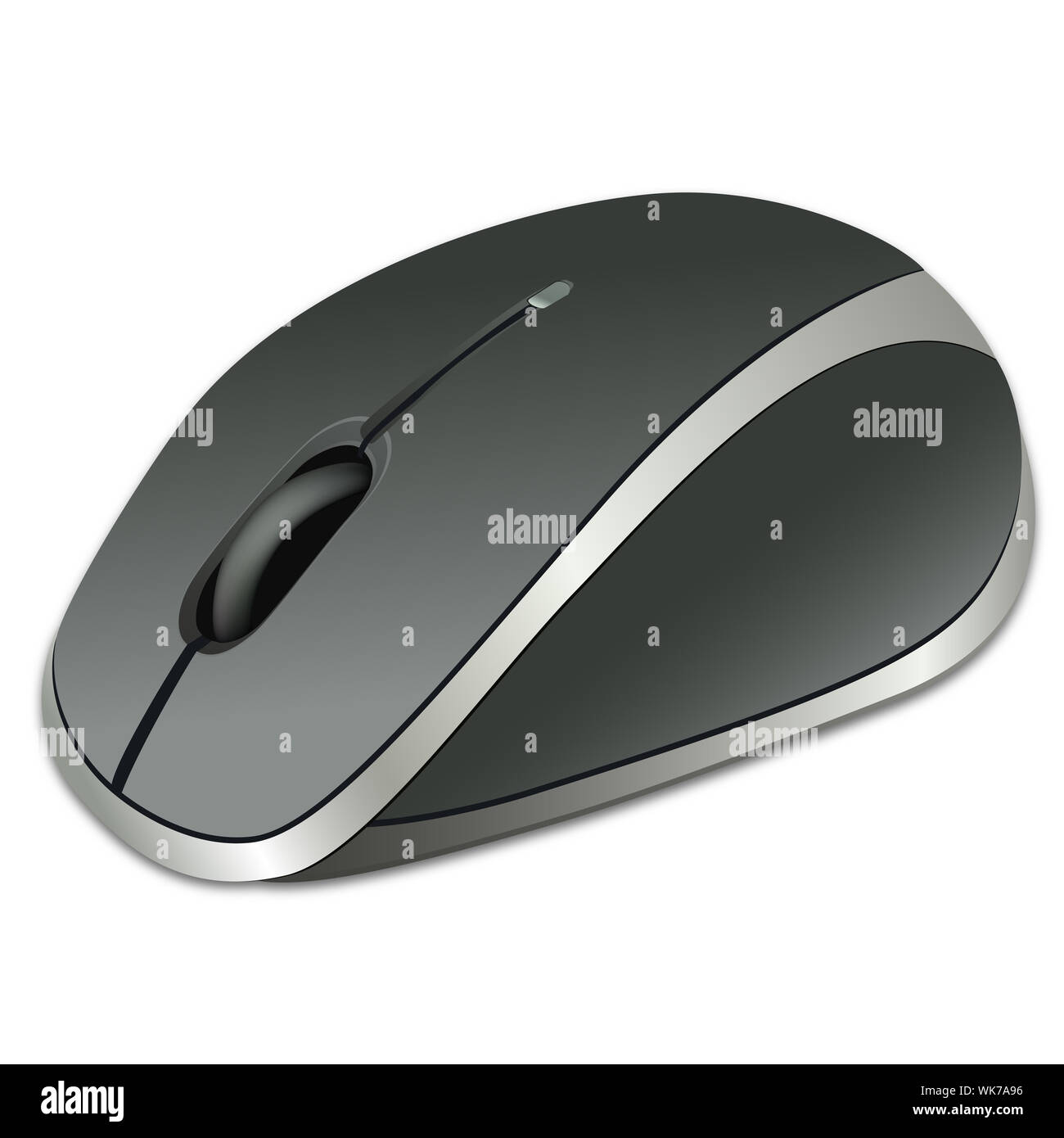 illustration of computer mouse on white background Stock Photo - Alamy
