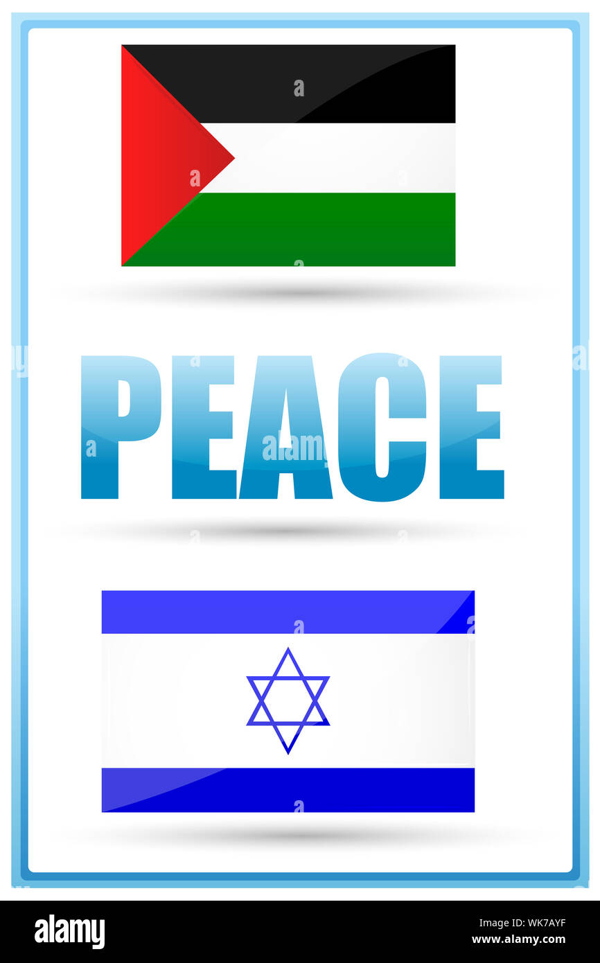 illustration of peace between countries on white background Stock Photo ...