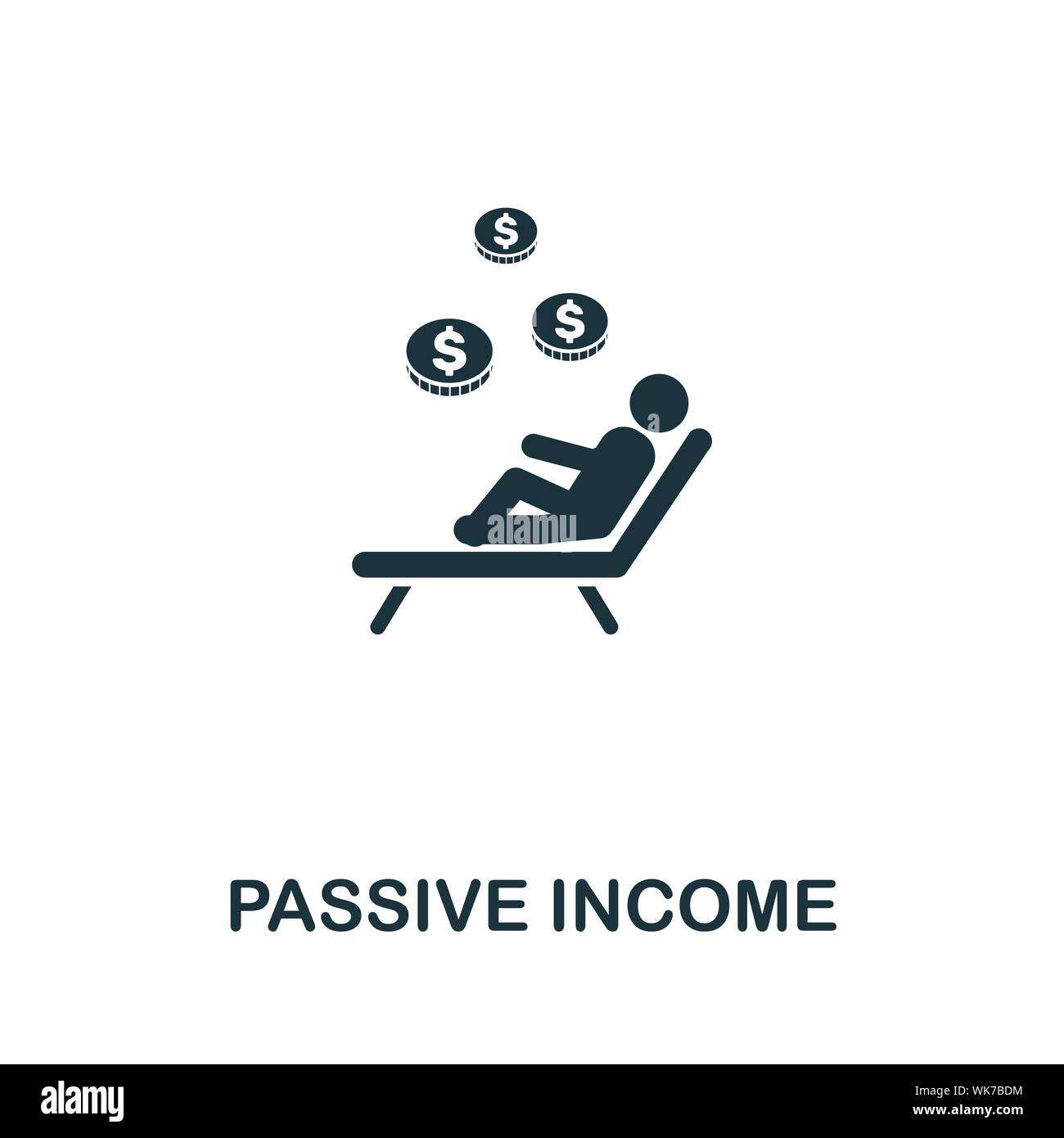 Passive Income vector icon symbol. Creative sign from passive income ...