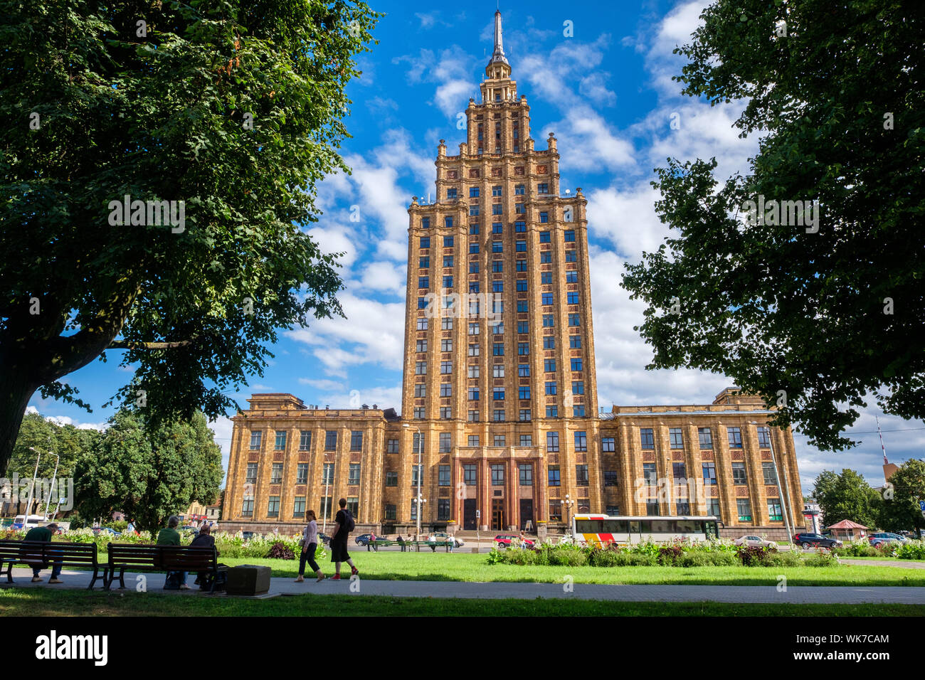Latvia: Riga. The Palace of Culture and Science, a 107,6m high ...