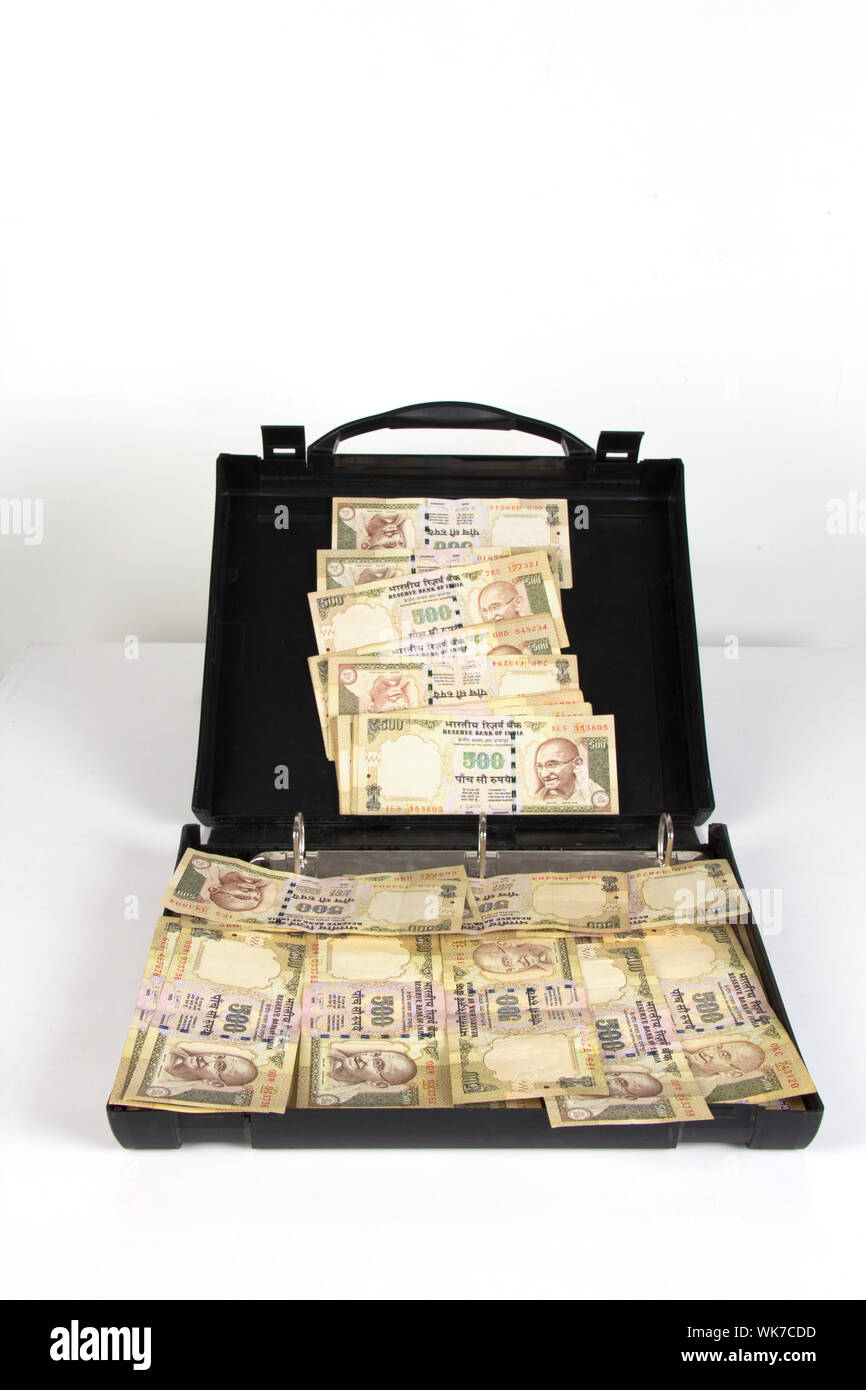 Rupee briefcase hi-res stock photography and images - Alamy