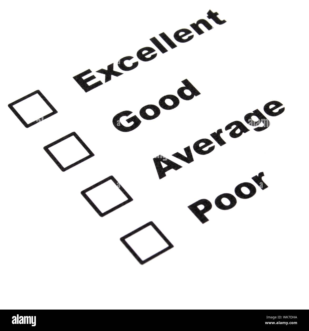 Customer satisfaction poor Cut Out Stock Images & Pictures - Alamy