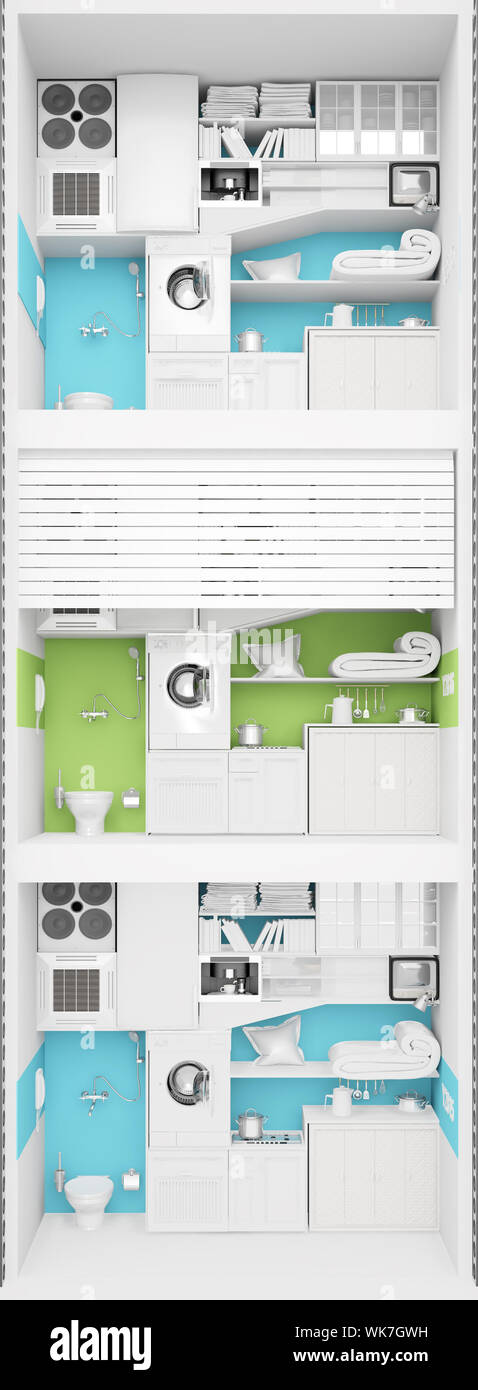 concept of an residential apartment building structure Stock Photo - Alamy