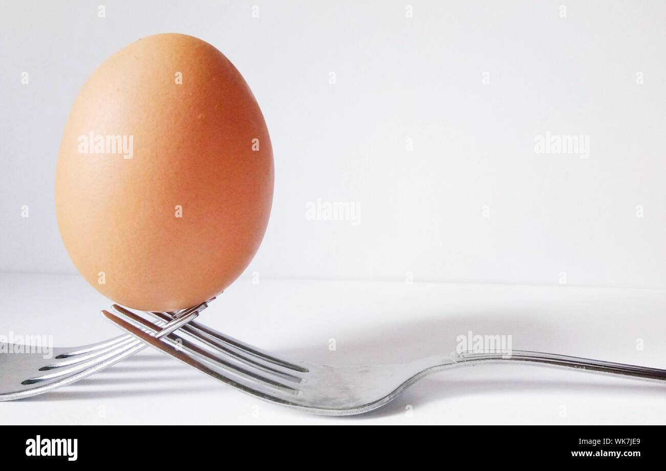 Fork and egg balancing hi-res stock photography and images - Alamy