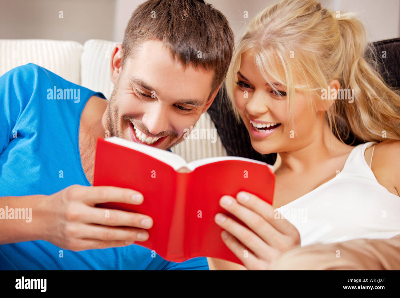 Smart cheerful couple studying library hi-res stock photography and ...