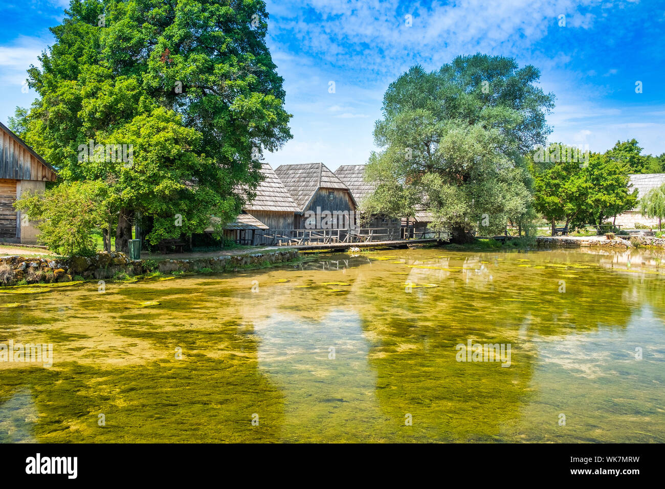 Croatia, region of Lika, Majerovo vrilo river source of Gacka ...