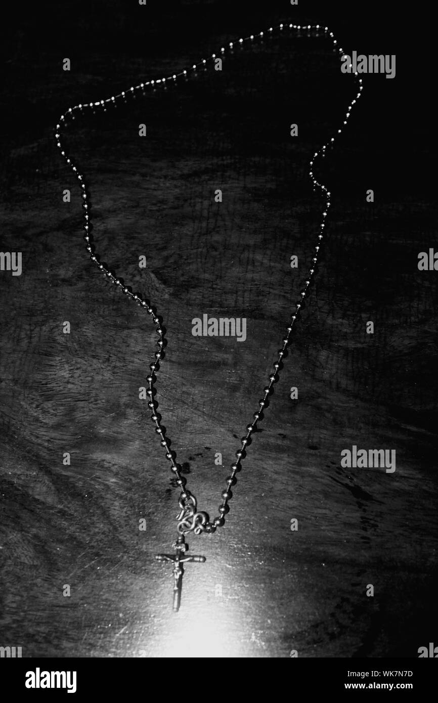 Necklace with crucifix hi-res stock photography and images - Alamy