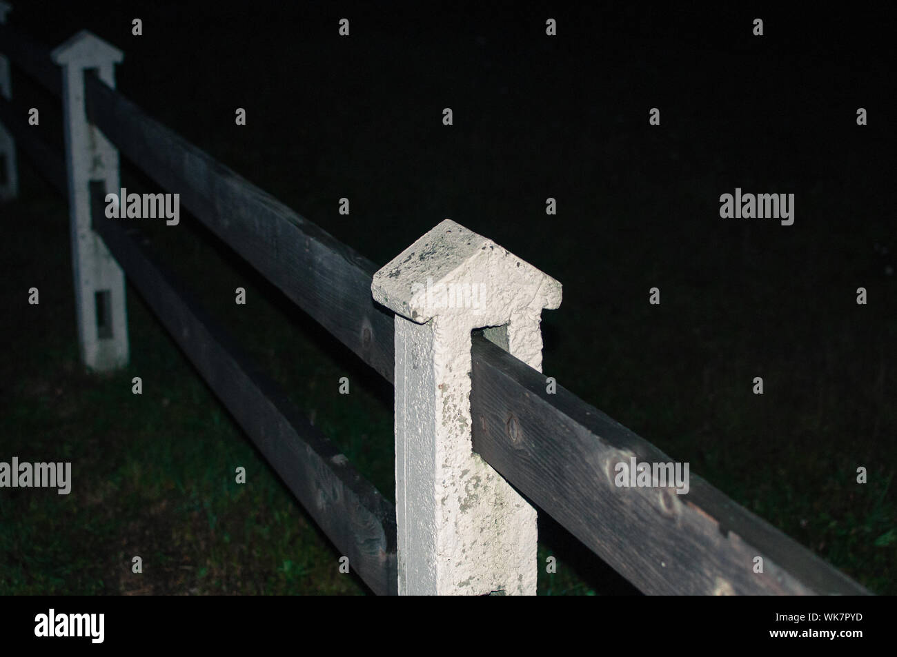 Concrete fence post posts hi-res stock photography and images - Alamy