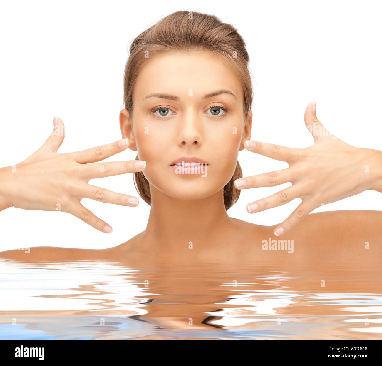 beautiful woman in water Stock Photo - Alamy