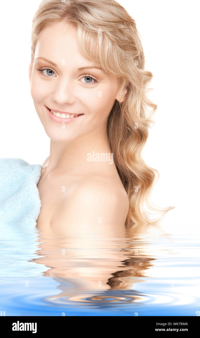 beautiful woman in water Stock Photo - Alamy