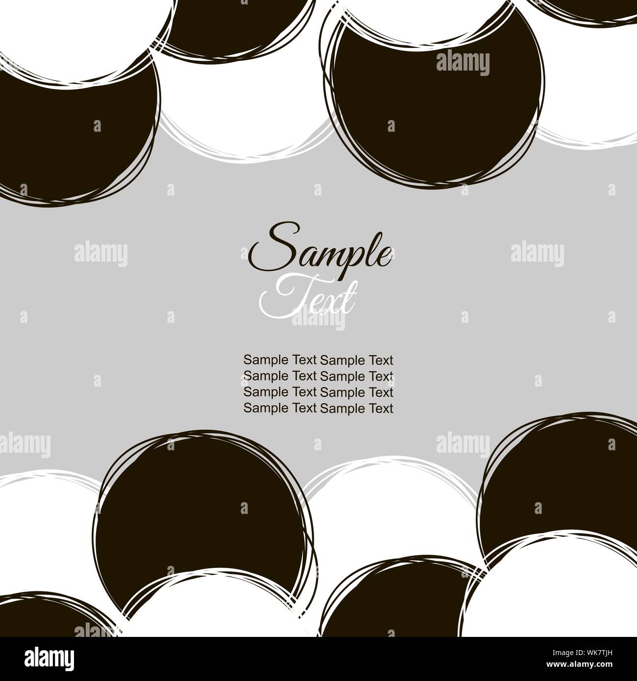 Doodle pattern for printing. Round doodle patterns. Background for your ...