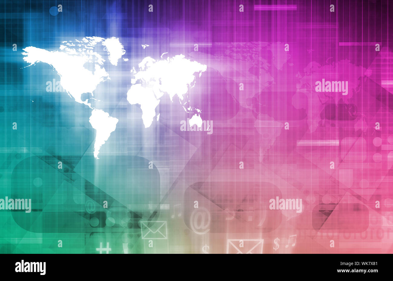 Internet Connectivity and Mobility Software as Art Stock Photo - Alamy