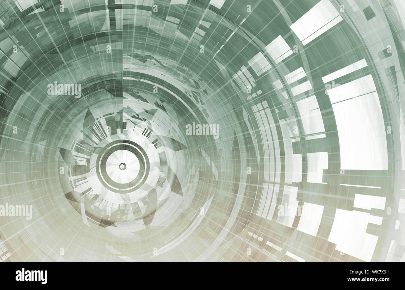 Technology Network with Moving Data Packets Stock Photo - Alamy