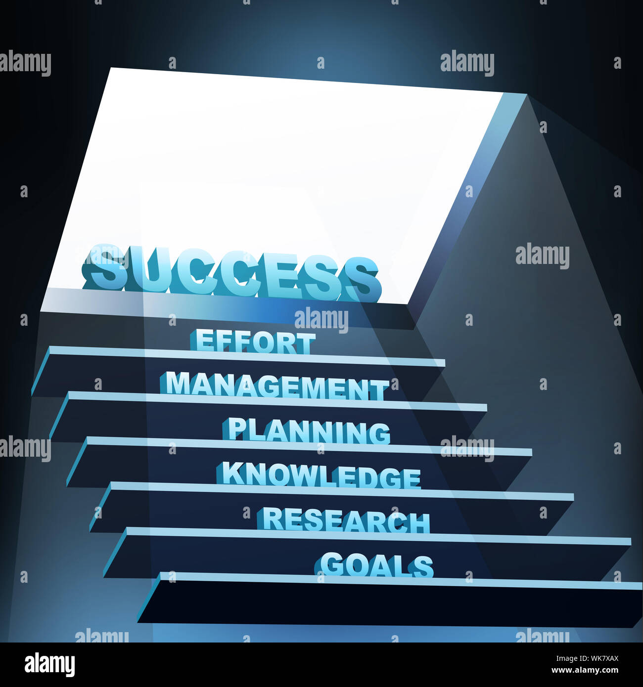 illustration of steps of success Stock Photo - Alamy