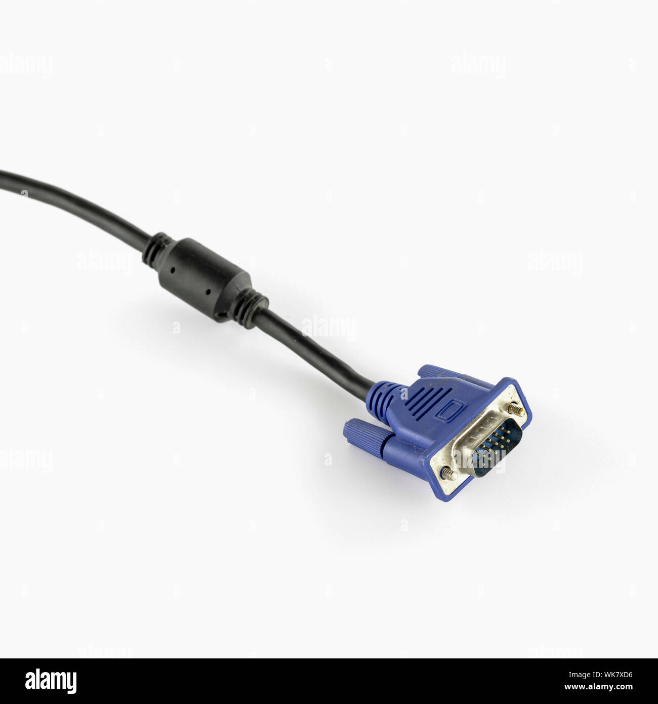 vga cable on a white background Stock Photo - Alamy