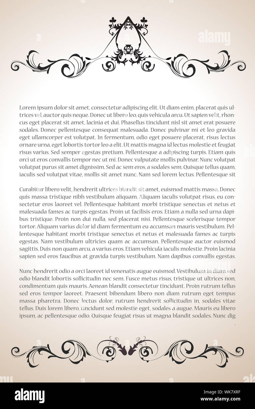 illustration of text document on white background Stock Photo - Alamy