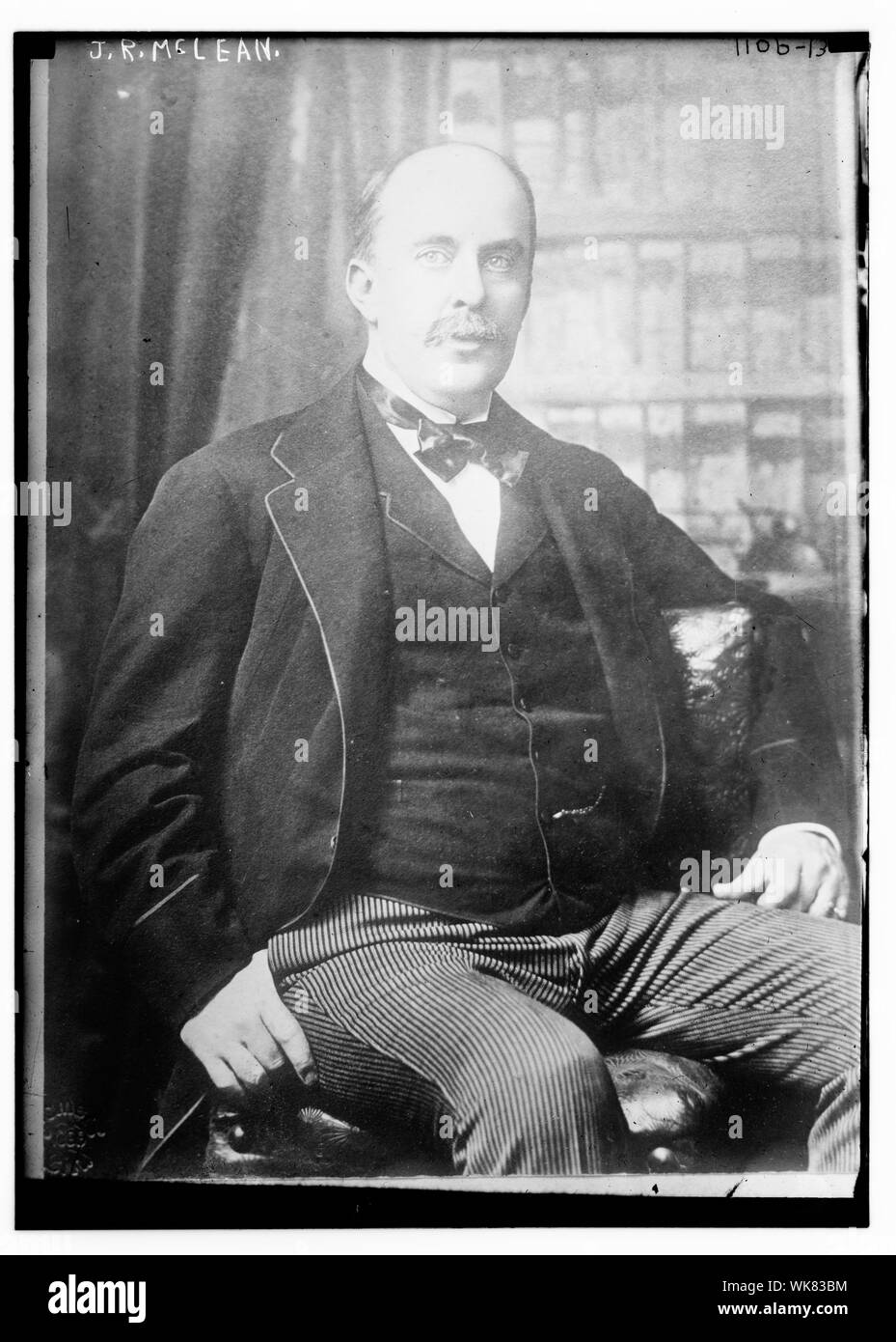 J.R. McLean seated Stock Photo - Alamy