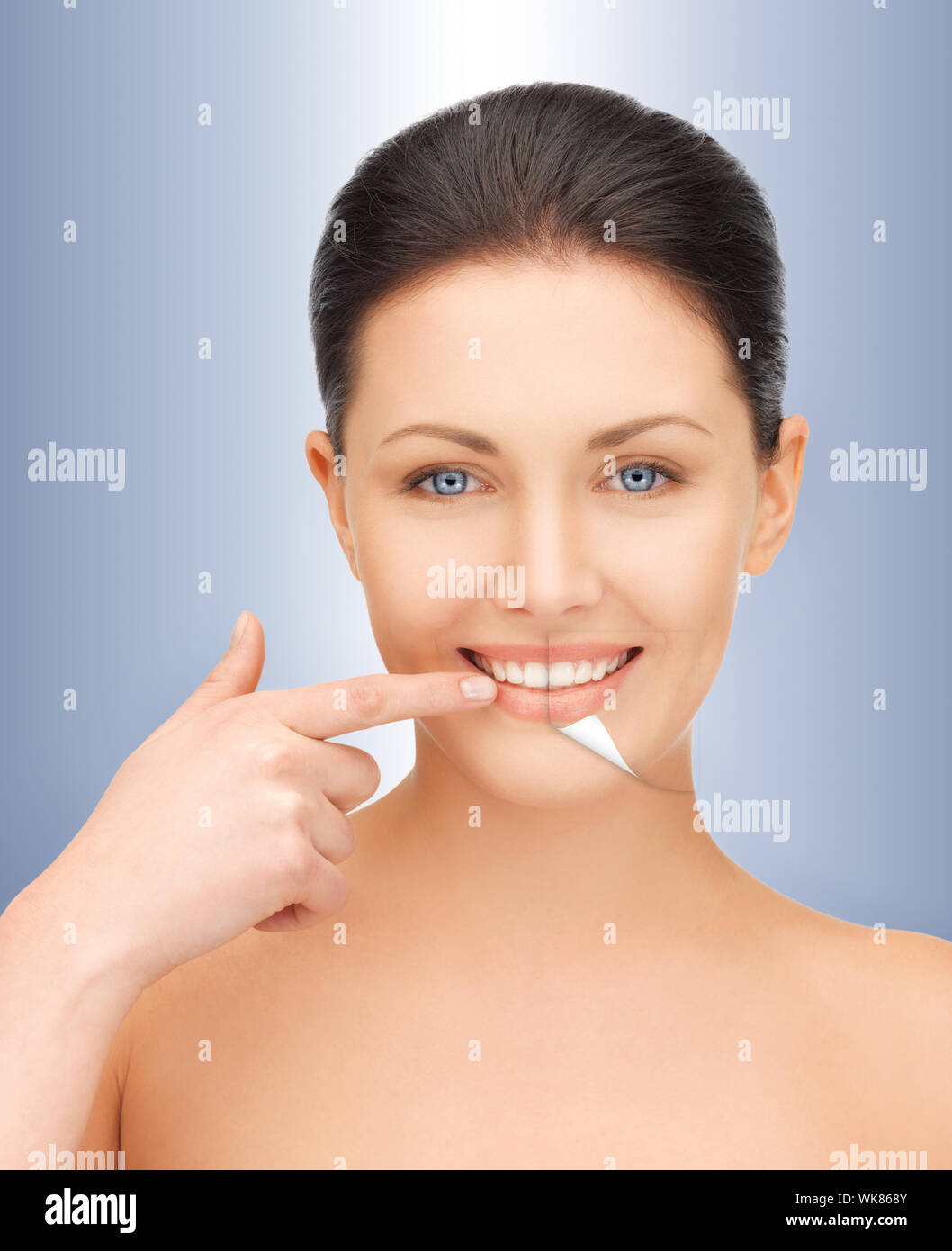 picture of beautiful woman with white teeth Stock Photo - Alamy