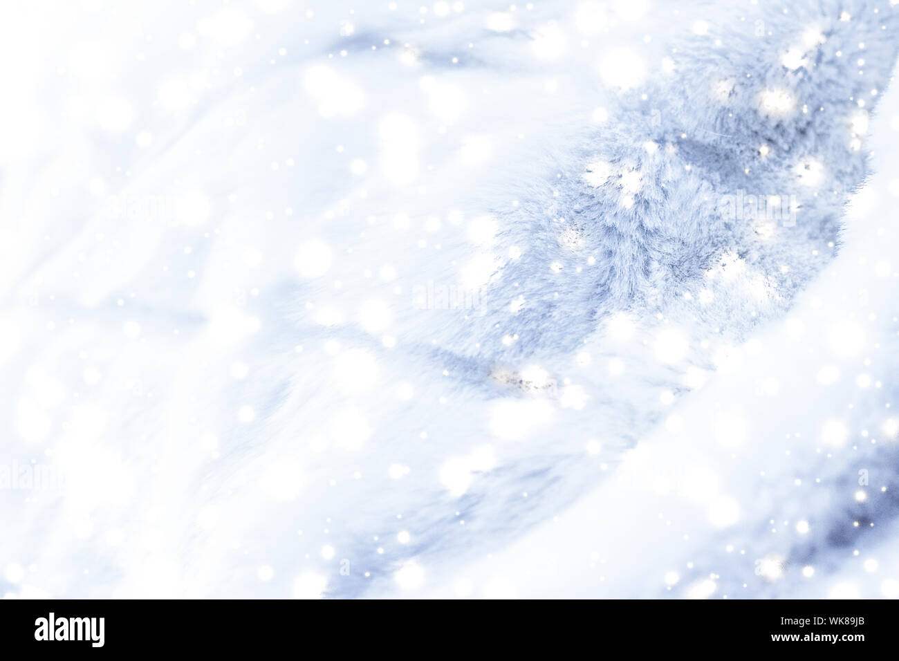 Christmas backdrop, warm winter clothing and fashion design concept ...