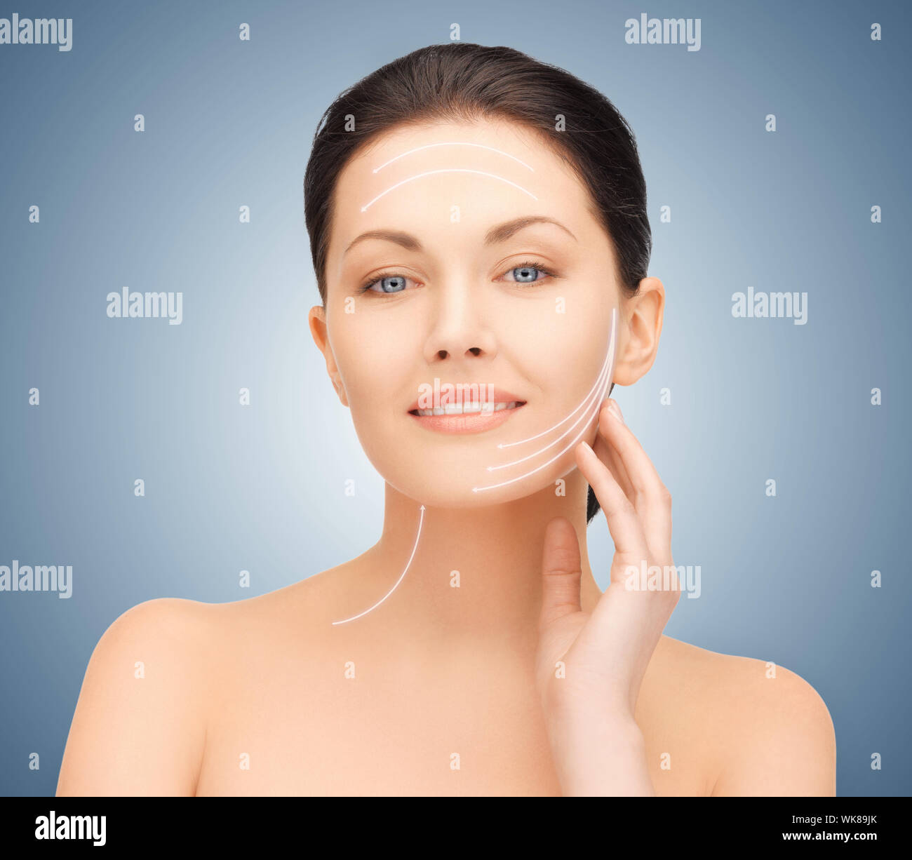 picture of beautiful woman ready for cosmetic surgery Stock Photo - Alamy