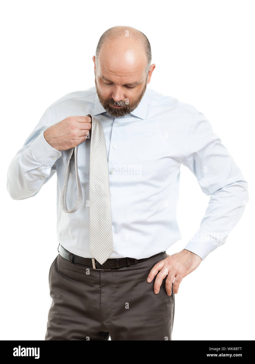 Handsome stylish bald manager hi-res stock photography and images - Alamy